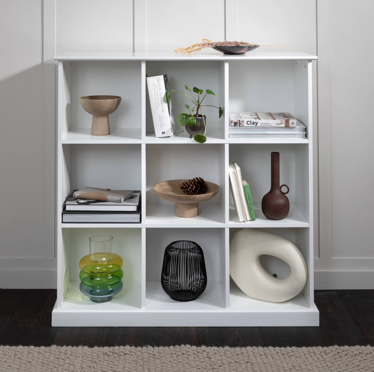 Halmstad 9 Cube Storage Cube Unit Sideboard in White | Noa & Nani