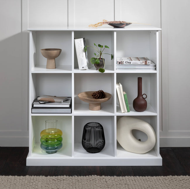 Halmstad 9 Cube Storage Cube Unit Sideboard in White | Noa & Nani