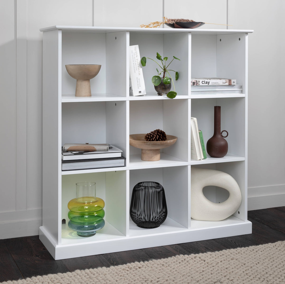 Halmstad 9 Cube Storage Cube Unit Sideboard in White | Noa & Nani