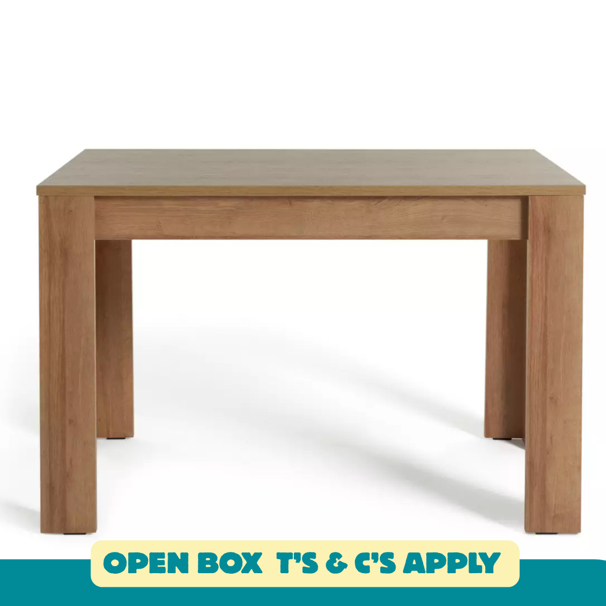 4 Seater Dinner Table - Oak Effect 17928532 (OpenBox- See T's & C's fo ...