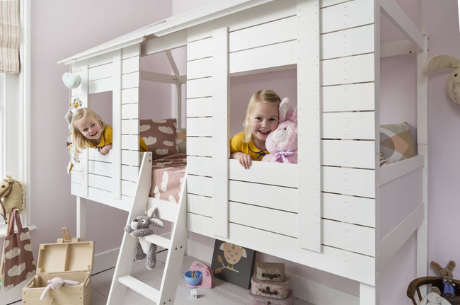 Christopher Midsleeper Treehouse Bed in White | Noa & Nani