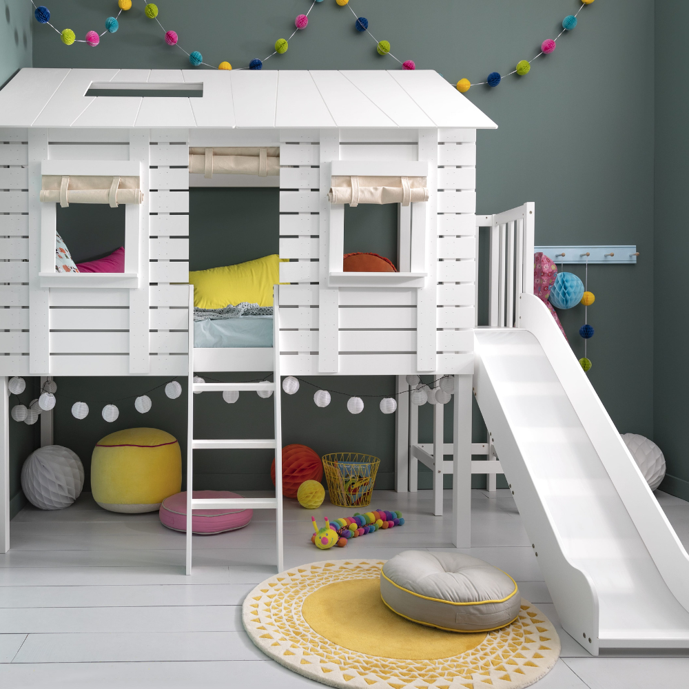 Slide in White for Christopher Treehouse Bed | Noa & Nani