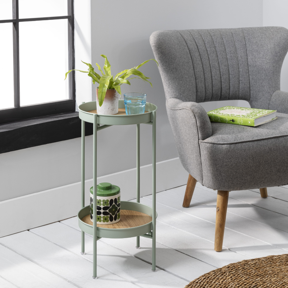 Solna Small Side Table in Light Green | Noa & Nani