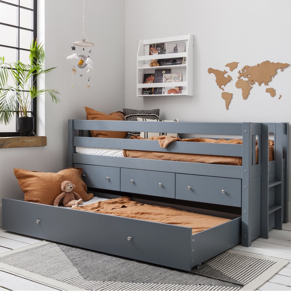 Matilda Midsleeper Cabin Bed with Pullout Drawers | Noa & Nani