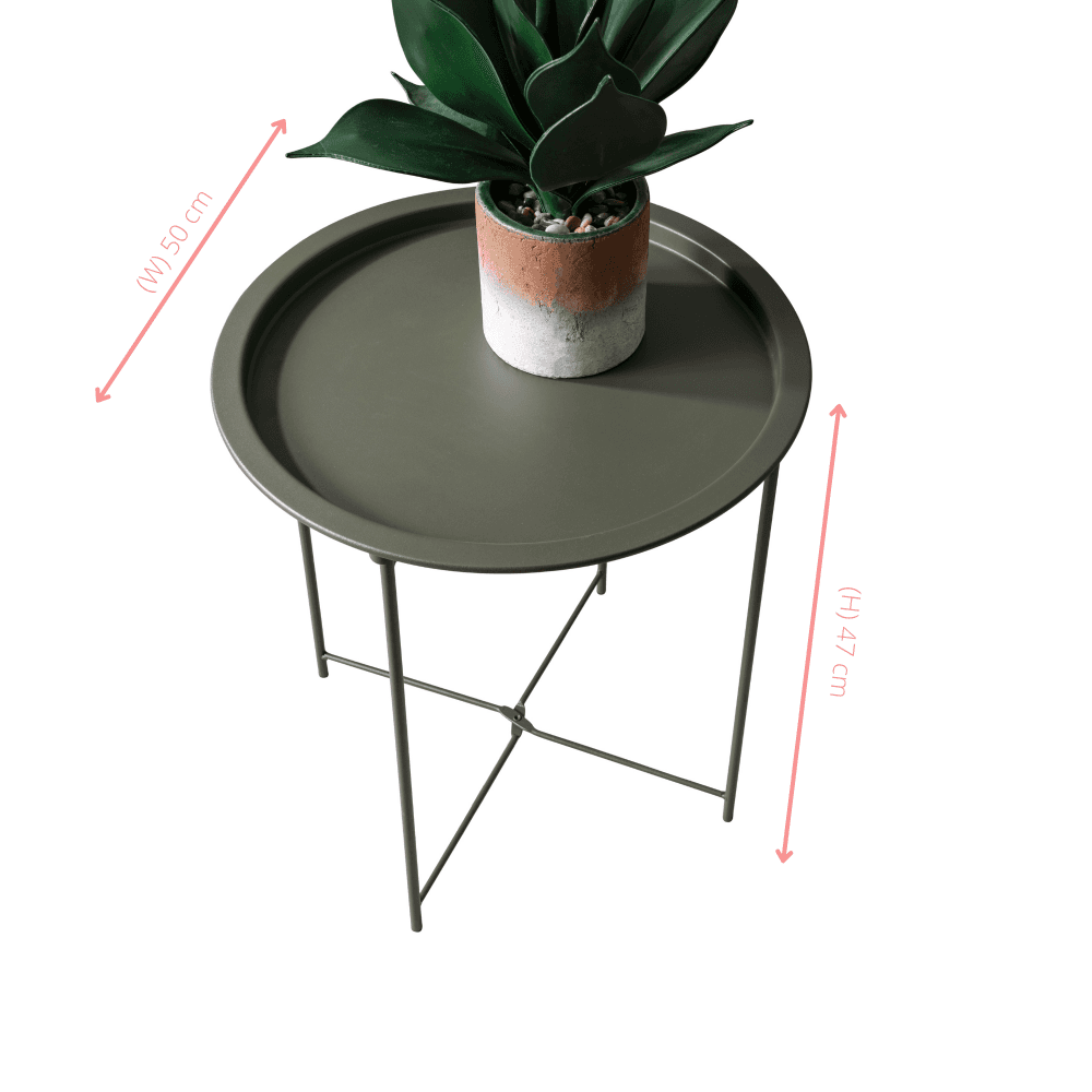 Metal Side Table in Olive Green | Noa & Nani