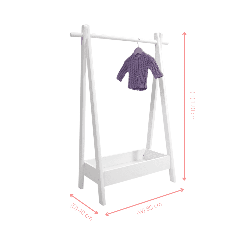 Orvar Clothes Rack Organiser in Classic White | Noa & Nani