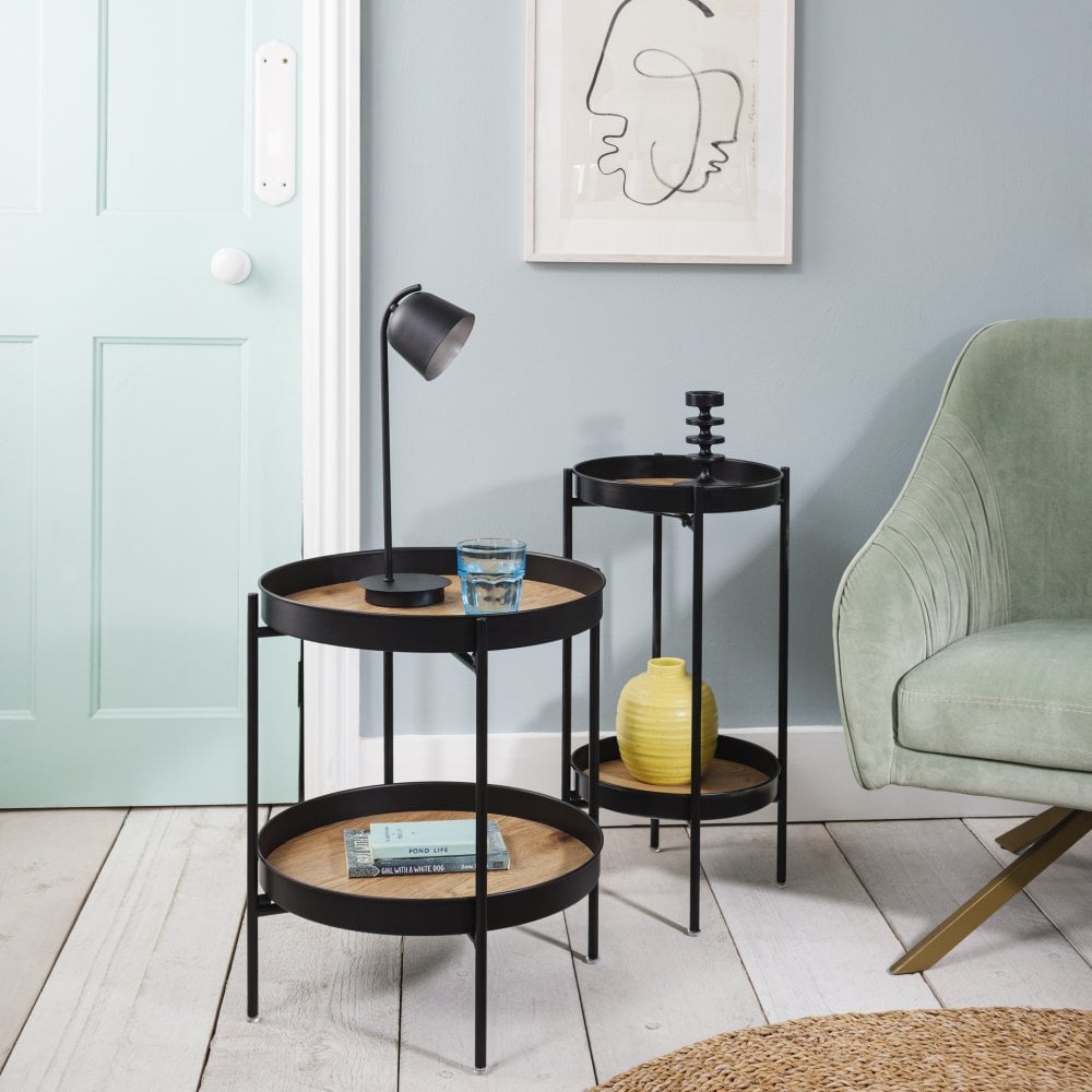 Solna Small Side Table in Solid Black | Noa & Nani